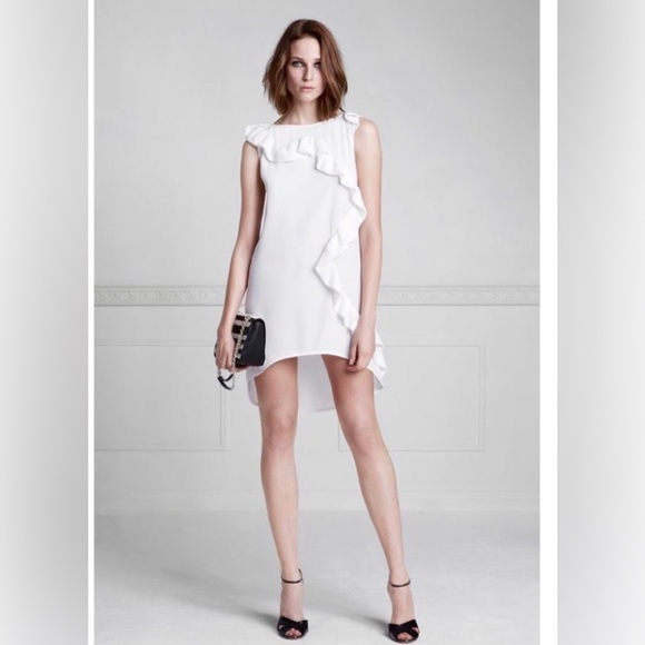 Anne Fontaine | Dresses | Mini Dress Anne Fontaine Ruffled Sleeveless ...